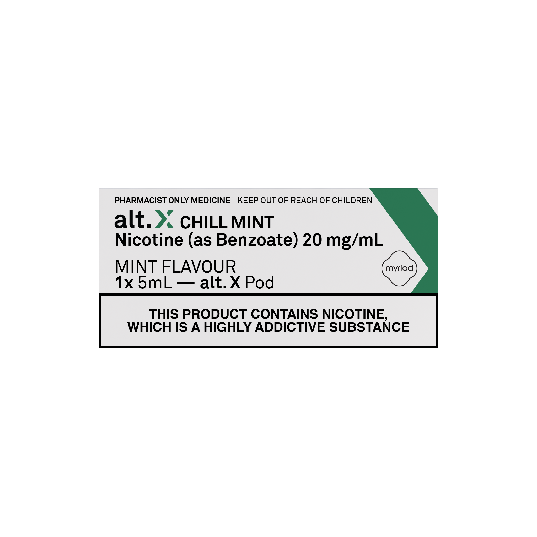 alt. X POD CHILL MINT (1x5ML POD)