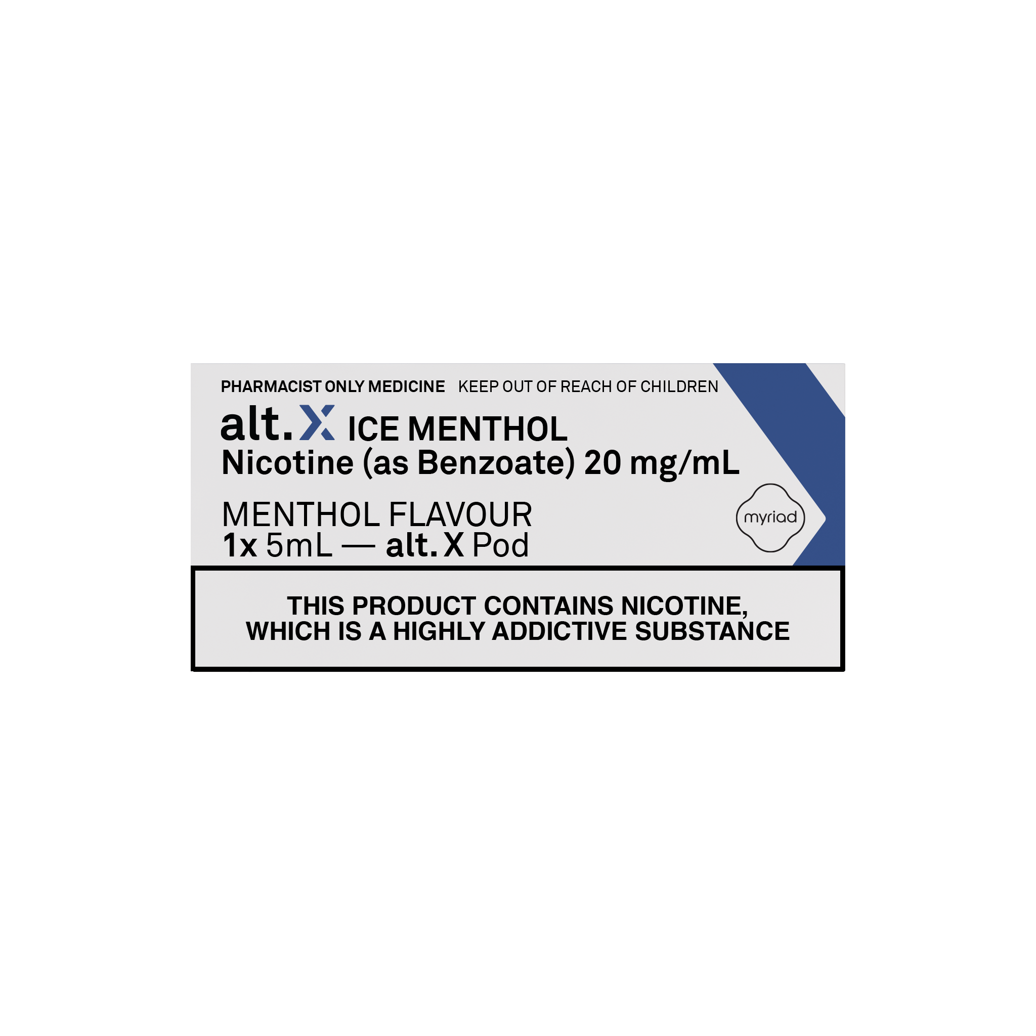 alt. X POD ICE MENTHOL (1x5ML POD)