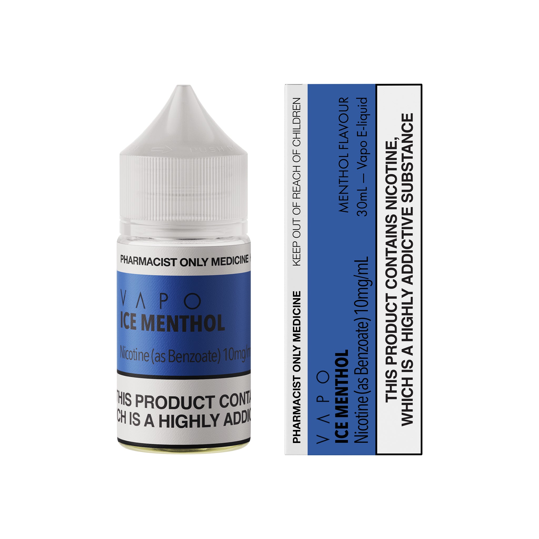 VAPO ICE MENTHOL NICOTINE SALTS (30ML BOTTLE)
