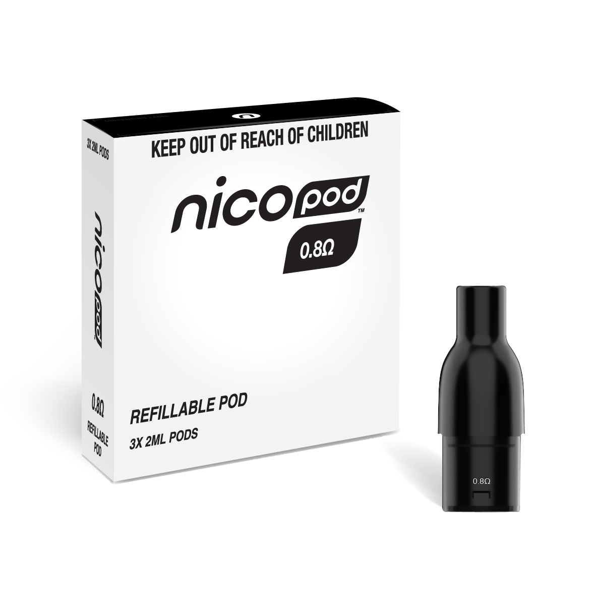NICOPOD® EMPTY REFILLABLE POD (3 x 2ML)