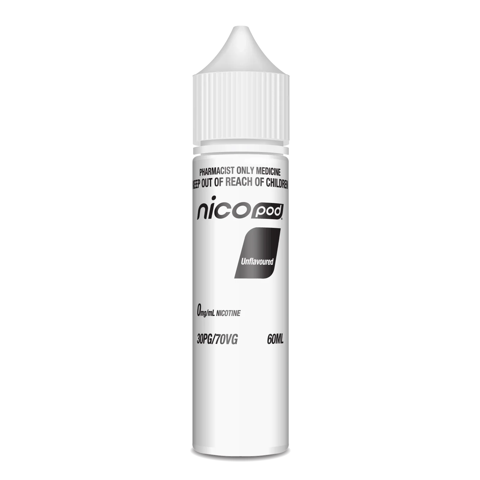 NICOPOD UNFLAVOURED FREEBASE (60ML BOTTLE)