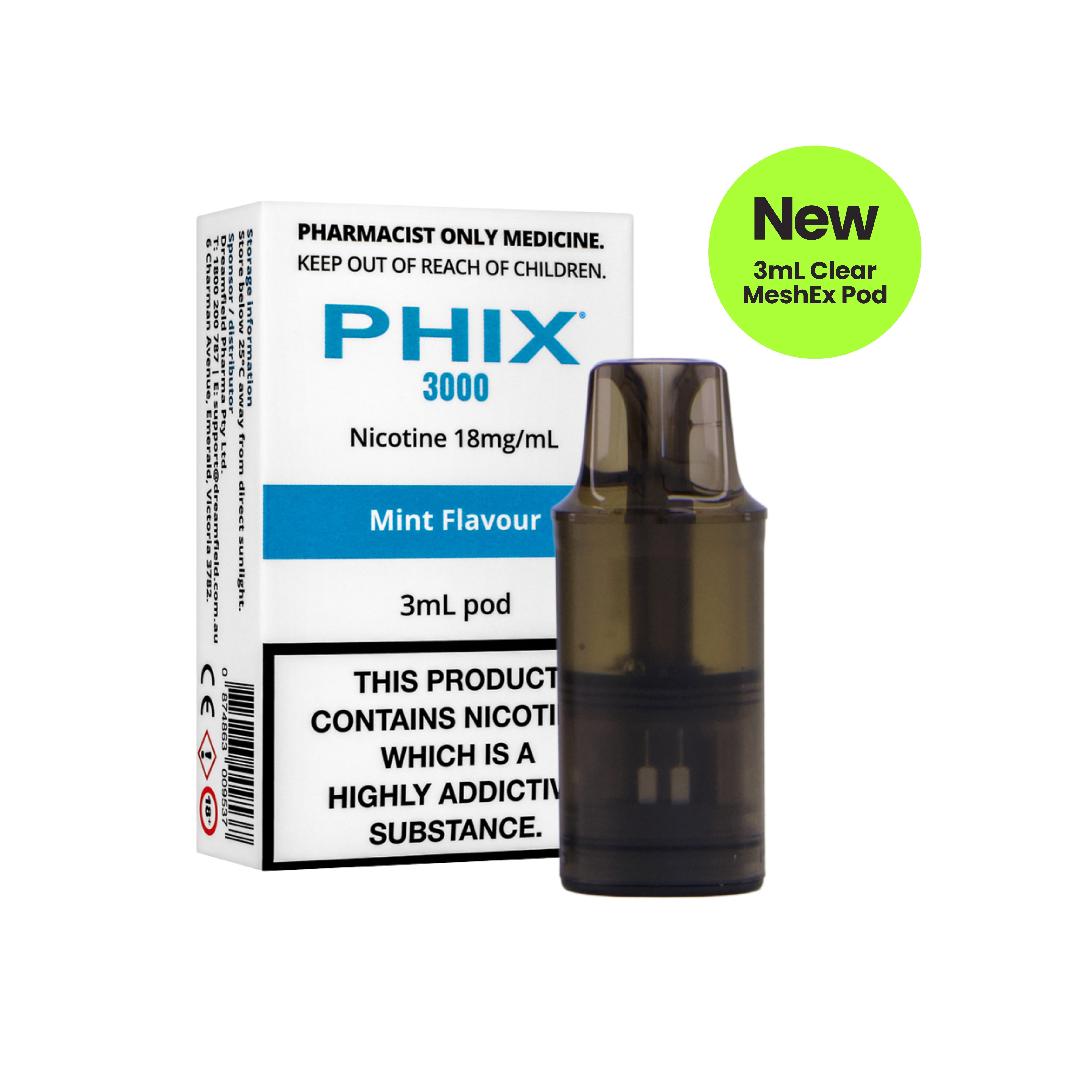 PHIX 3000 POD MINT (1 X 3ML)