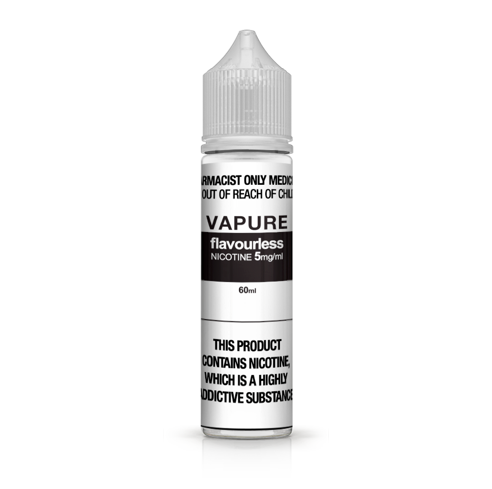 VAPURE FLAVOURLESS FREEBASE (60ML BOTTLE)